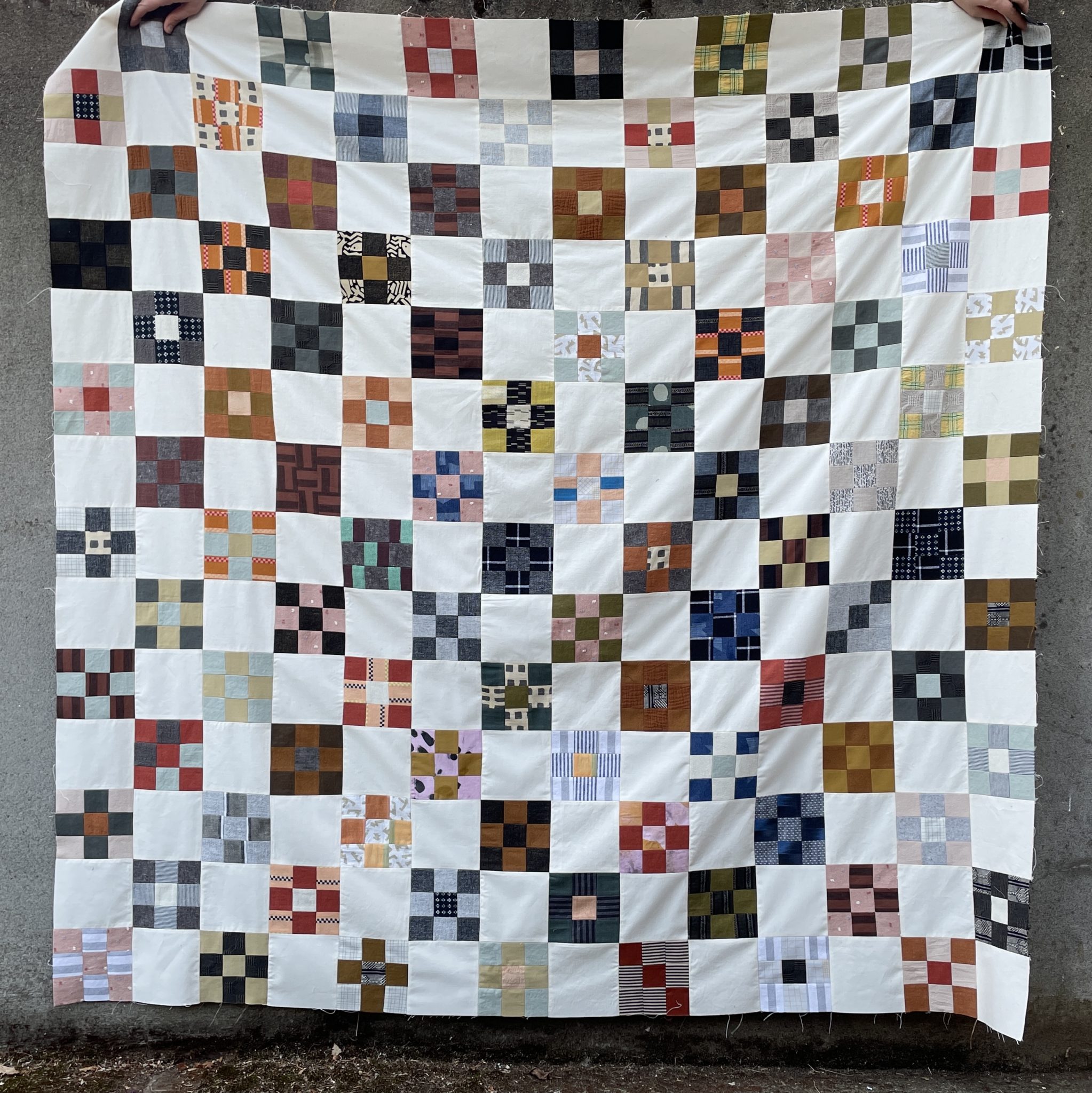 Nine Patch Scrap Quilt | part 1 – NOT A PRIMARY COLOR