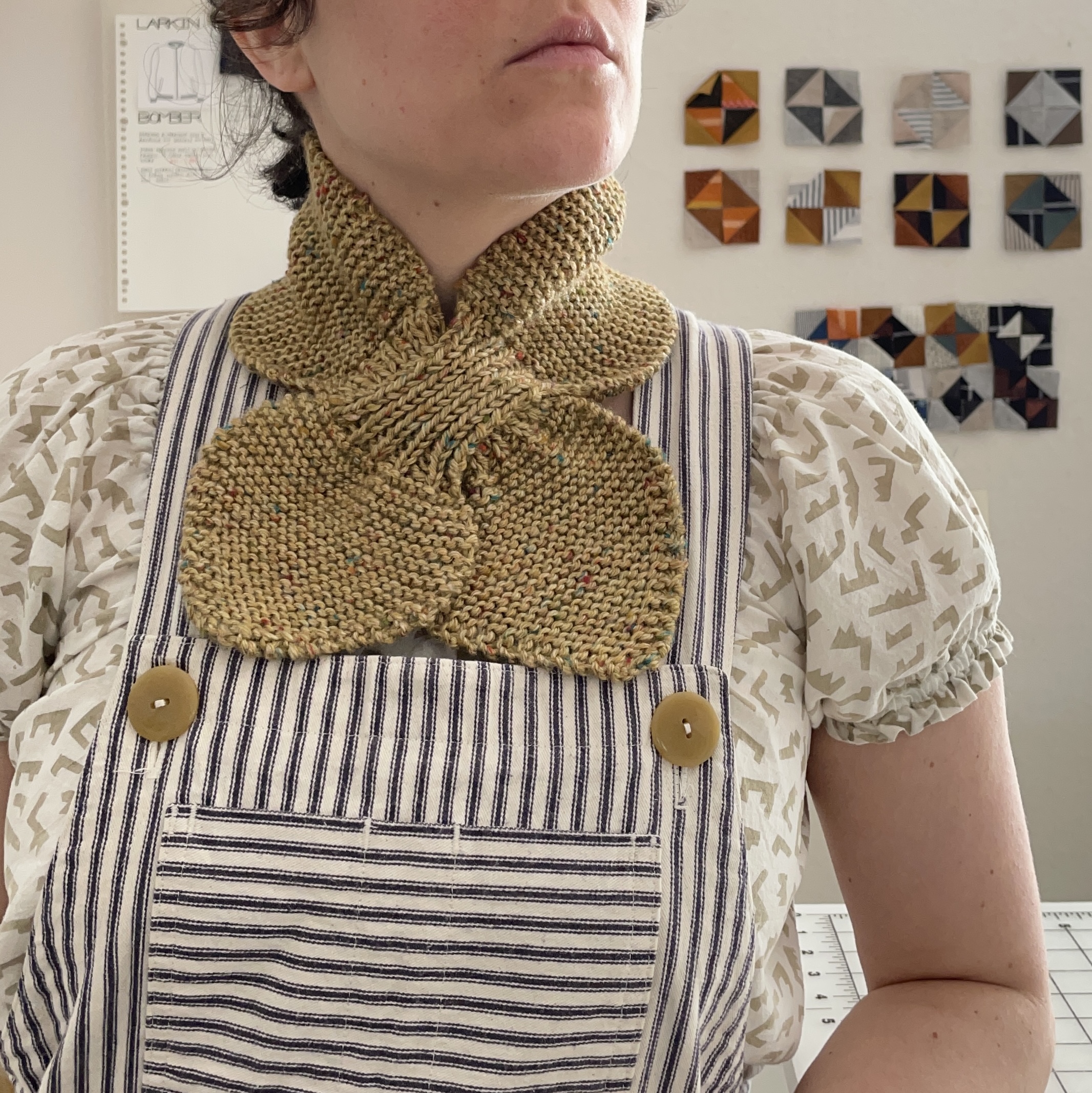 Keyhole Scarf | free tutorial by Northside Knit Co – NOT A PRIMARY COLOR